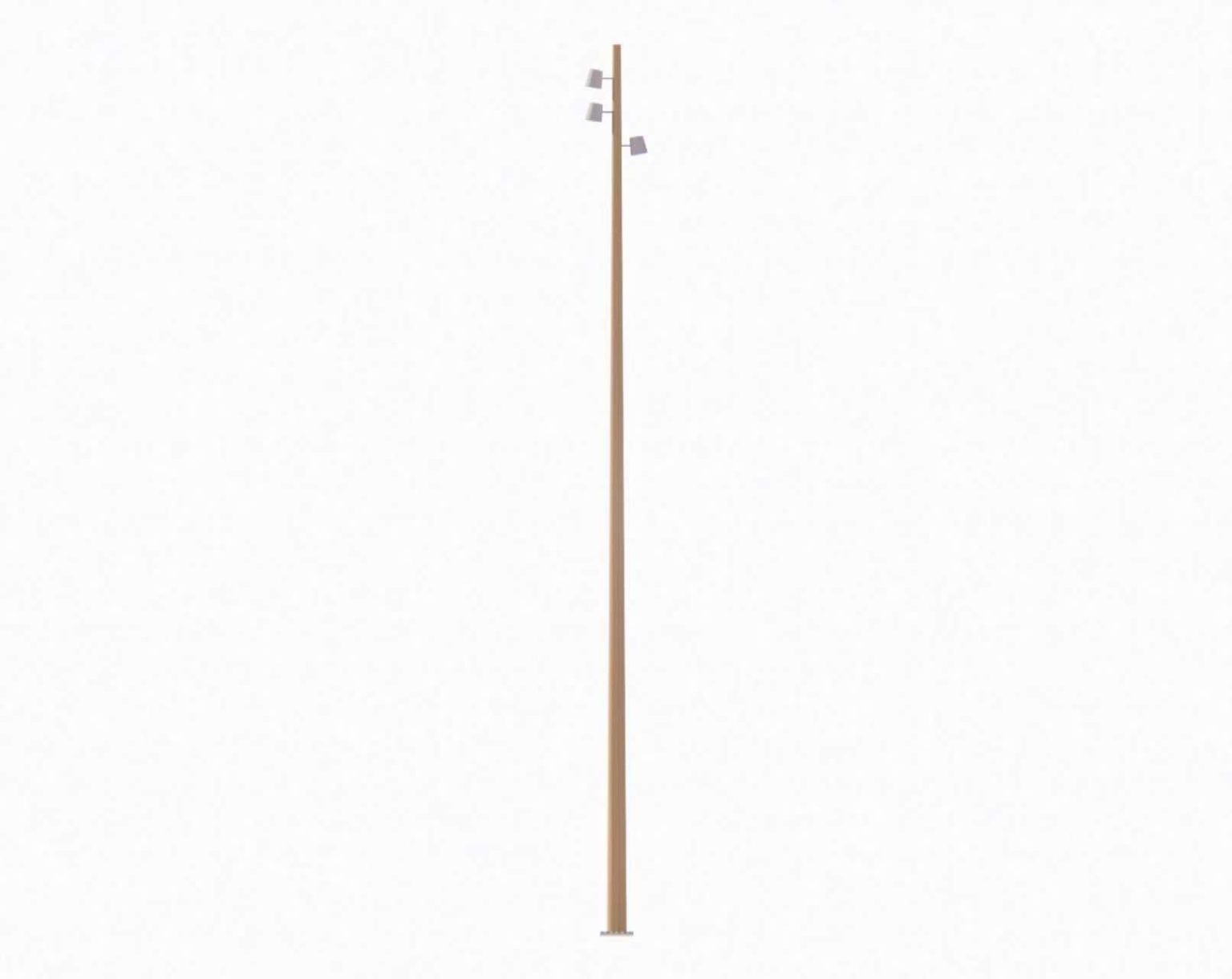 Wood Grain Tapered Light Pole - LANDMARK