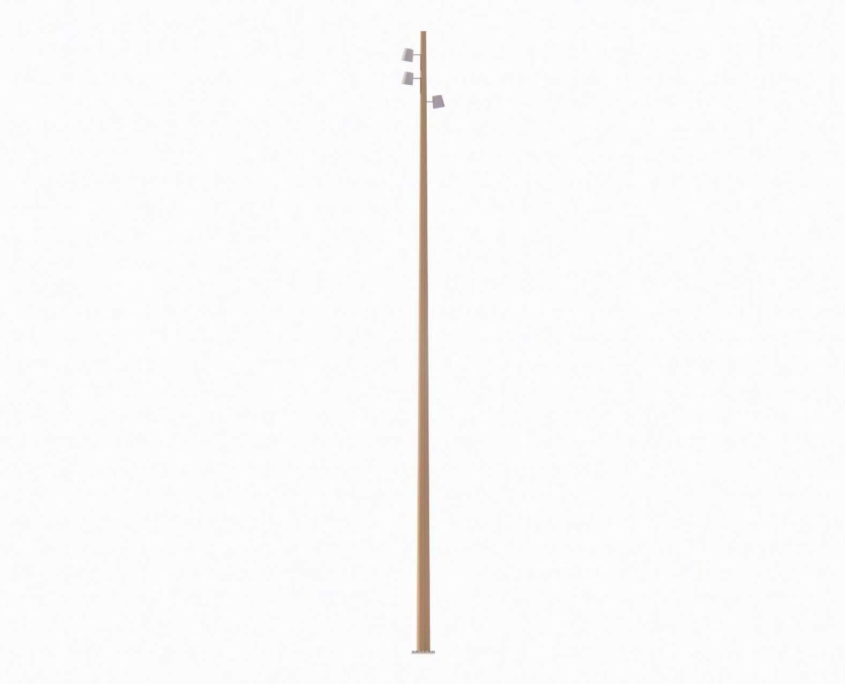 Wood Grain Tapered Light Pole - LANDMARK