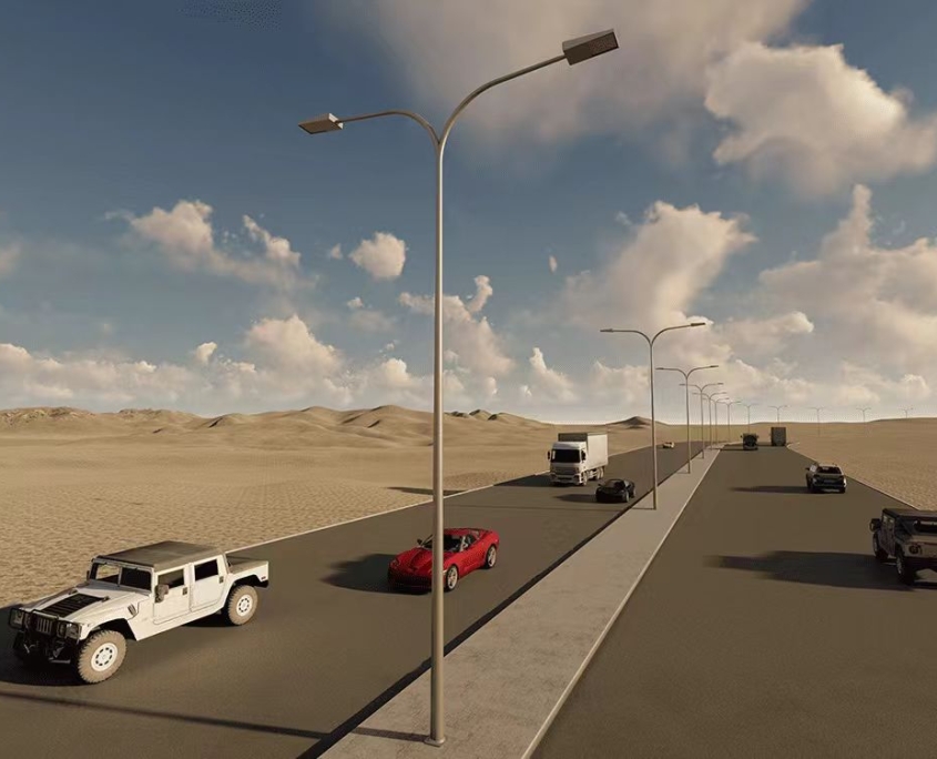 Curved Tapered Light Pole - LANDMARK